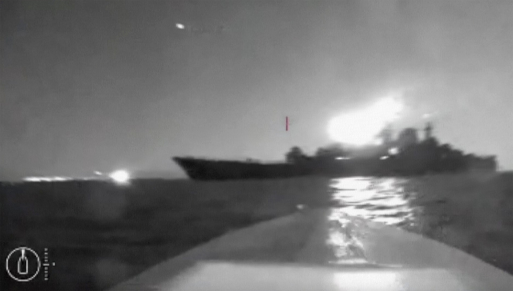 Fri. 8:45 a.m.: Ukrainian official says drones hit naval ship in ...